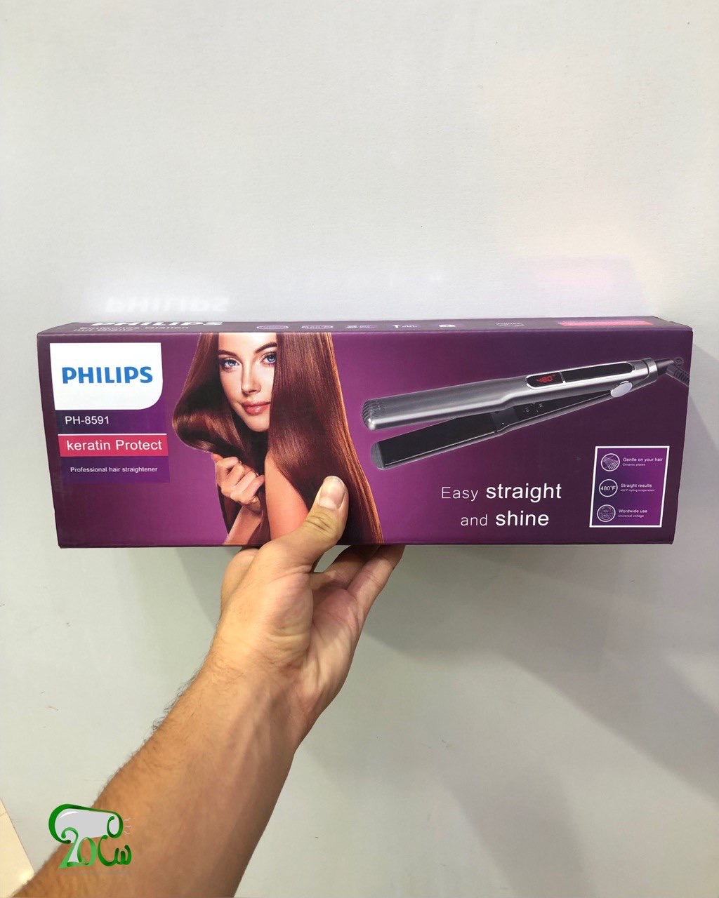 اتو مو کراتینه 480 درجه فیلیپس مدل Philips PH-8591 | سام بیست